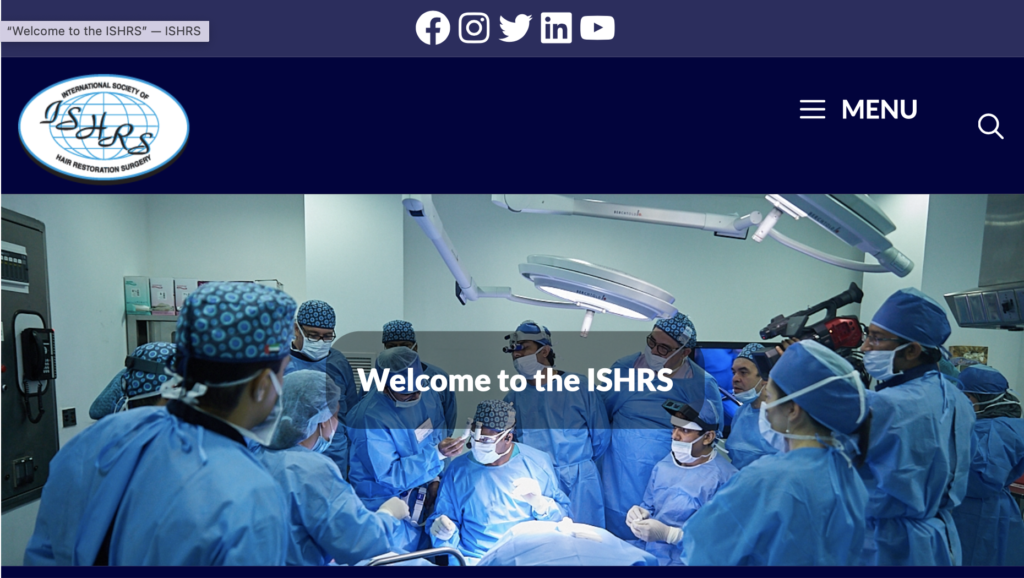 国際毛髪外科学会（ISHRS）WEBサイトにて当院が検索できるようになりました - 自毛植毛｜アルモ形成クリニック｜東京秋葉原